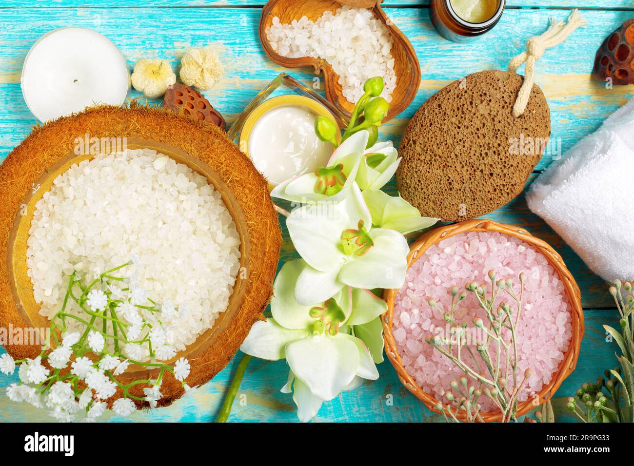 Spa background with a blank space Stock Photo - Alamy