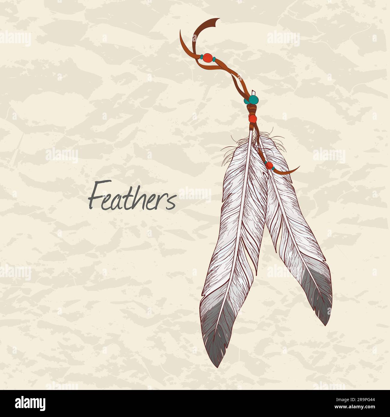 Vector colorful illustration of feathers Stock Vector Image & Art - Alamy