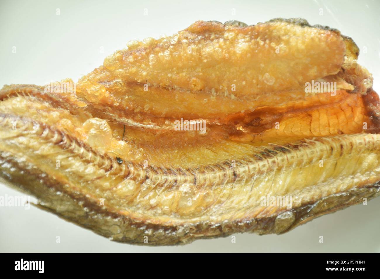deep fried snake skin catfish arranging on dish Stock Photo - Alamy