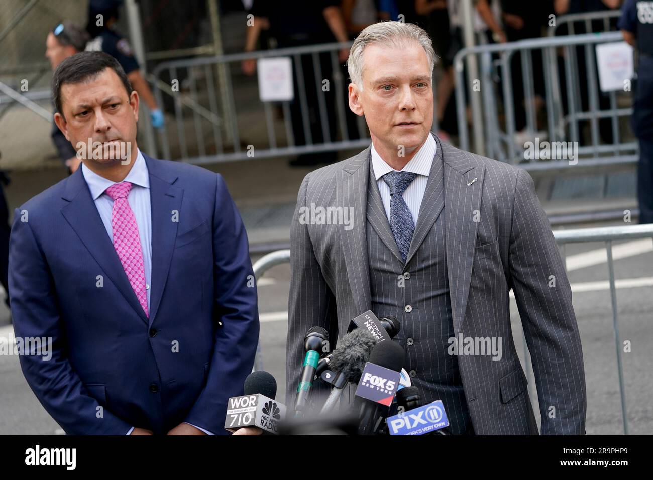 Steven Raiser, right, alongside Thomas Kenniff, left, attorneys for ...