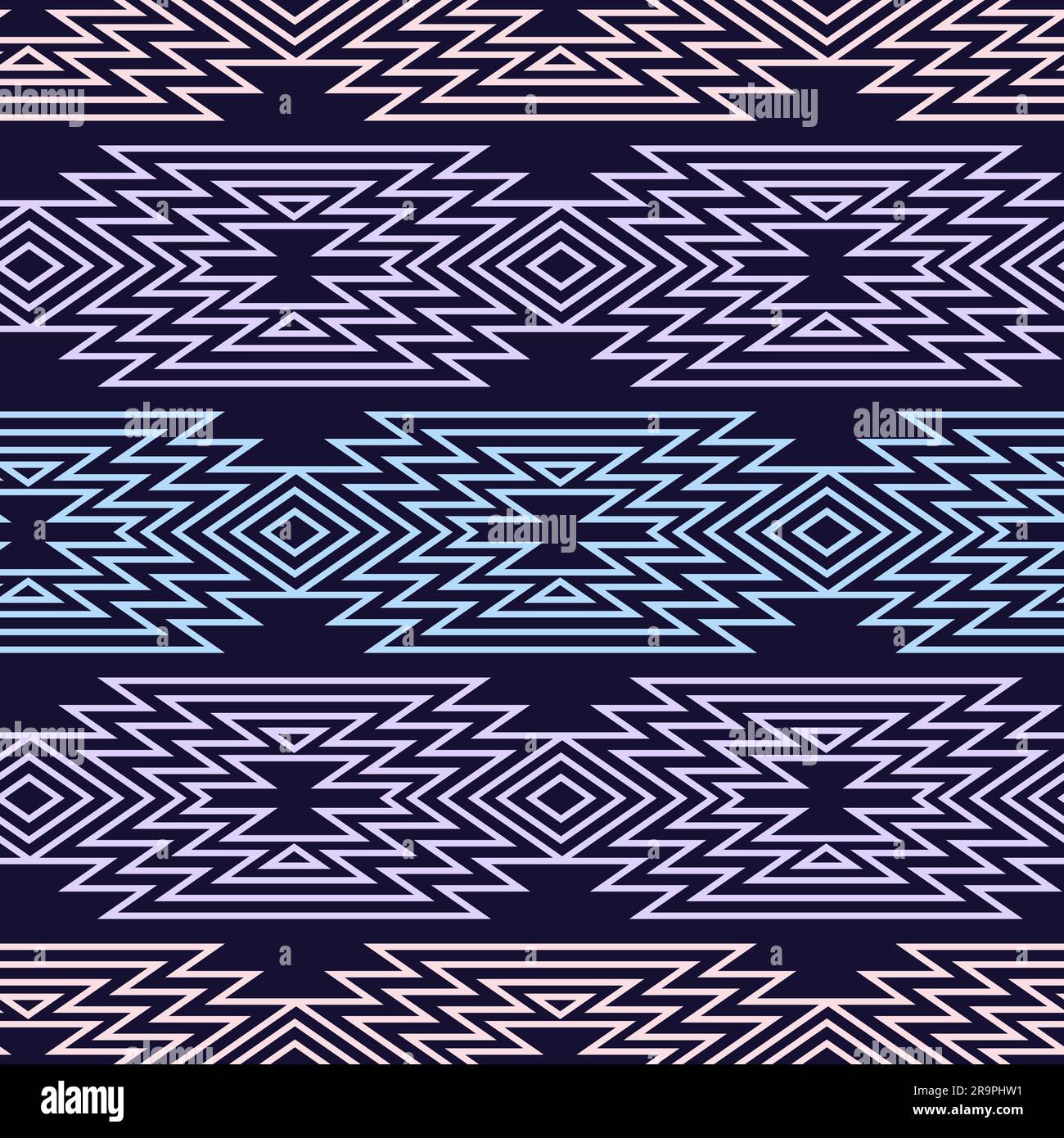 Vector seamless decorative ethnic pattern. American indian motifs ...