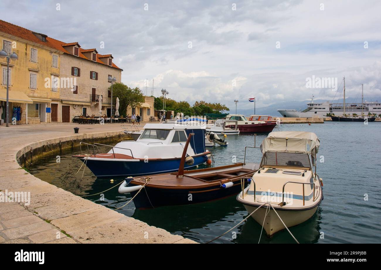 The harbour of Supetar on Brac Island in Croatia Stock Photo - Alamy