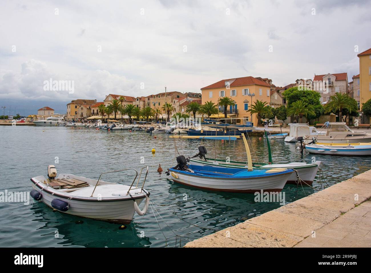 The harbour of Supetar on Brac Island in Croatia Stock Photo - Alamy