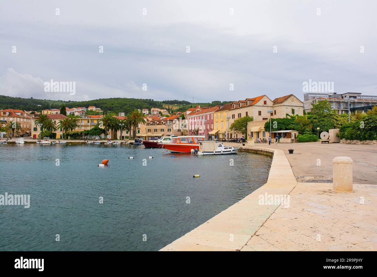 The waterfront of Supetar on Brac Island in Croatia Stock Photo - Alamy