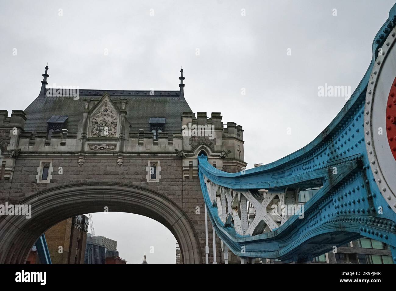 Exterior European architecture and building design of 'Tower bridge ...