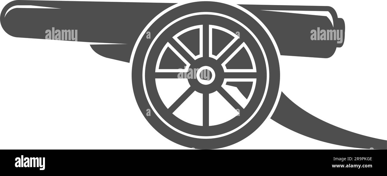 Fire cannon icon logo design illustration Stock Vector Image & Art - Alamy