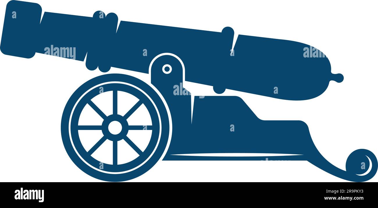 Fire cannon icon logo design illustration Stock Vector Image & Art - Alamy