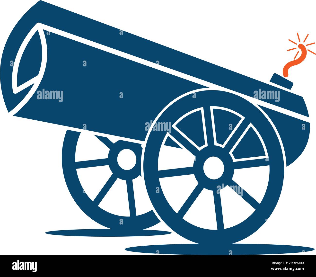 Fire cannon icon logo design illustration Stock Vector Image & Art - Alamy