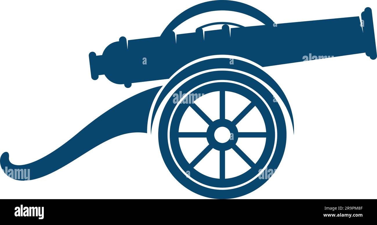 Fire cannon icon logo design illustration Stock Vector Image & Art - Alamy
