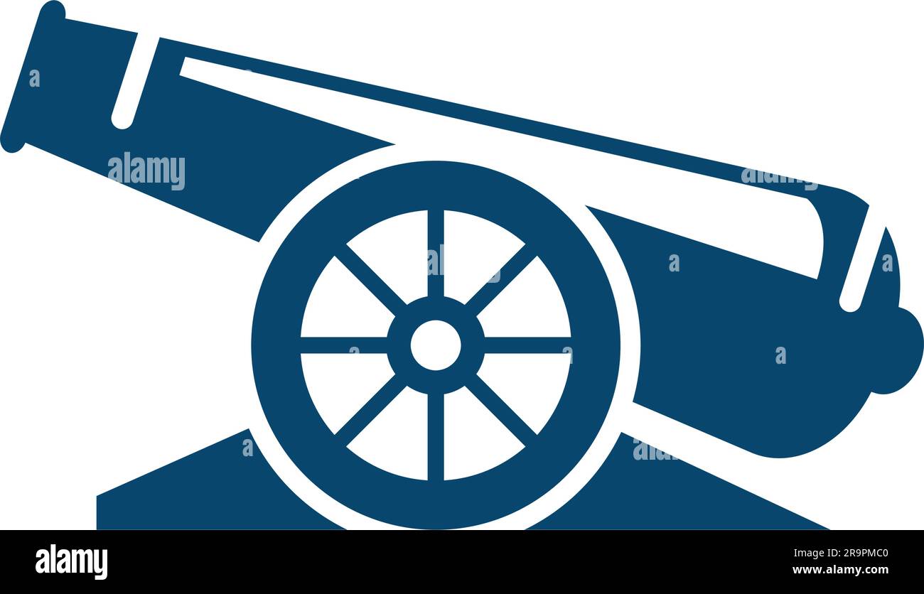 Fire cannon icon logo design illustration Stock Vector Image & Art - Alamy