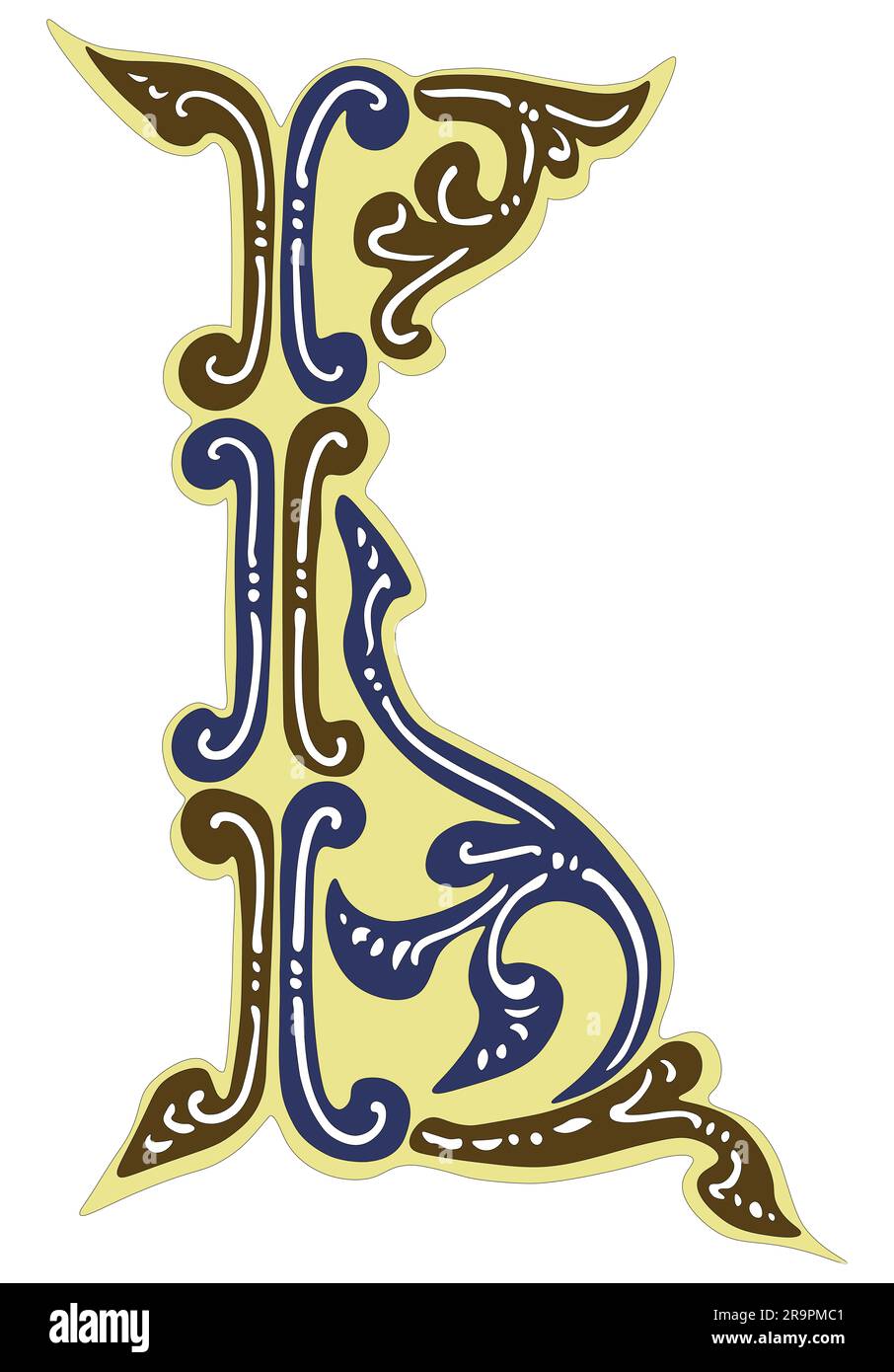 Letter L, playful forms and colors Stock Photo - Alamy