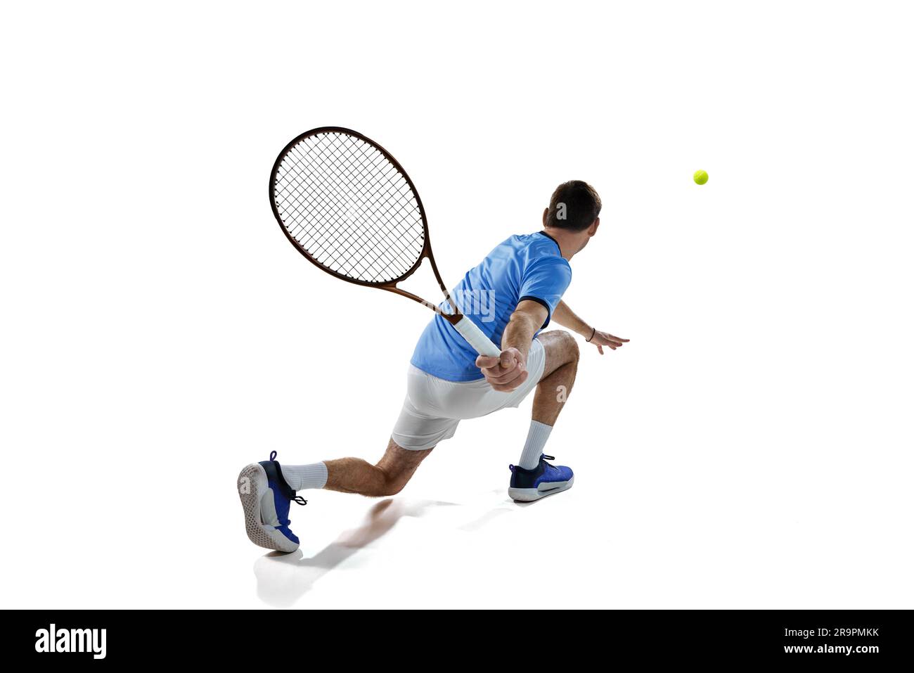 Championship. Professional male tennis player in motion during game ...