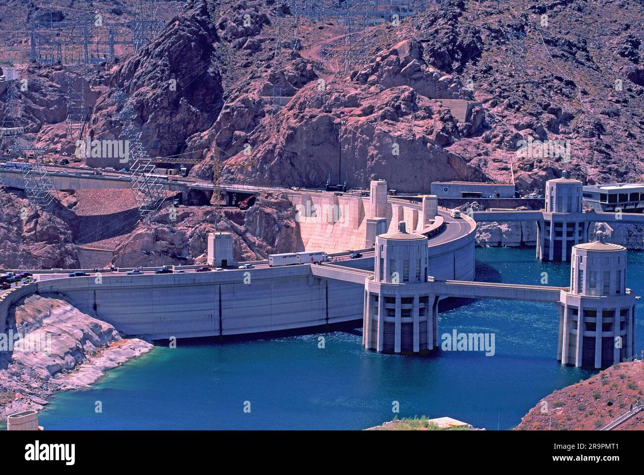 Hoover Dam on Colorado river, Arizona, Nevada, USA Stock Photo - Alamy