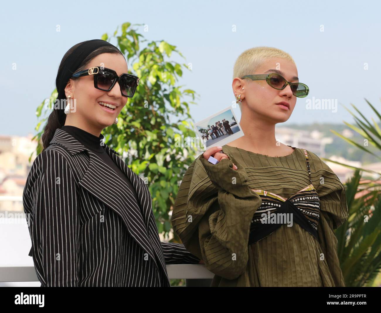 Cannes, France, 24th May, 2023. Sadaf Asgari and Faezeh Rad at the ...
