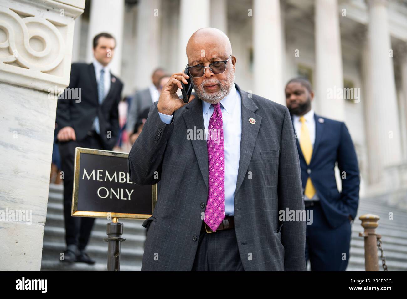 UNITED STATES - JUNE 22: Rep. Bennie Thompson, D-Miss., is seen outside ...