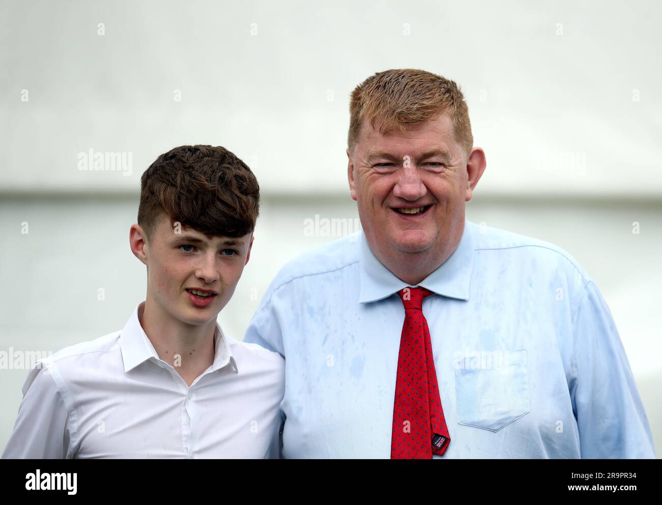 Jockey Paddy Hanlon and father John Hanlon at Worcester Races. Picture ...