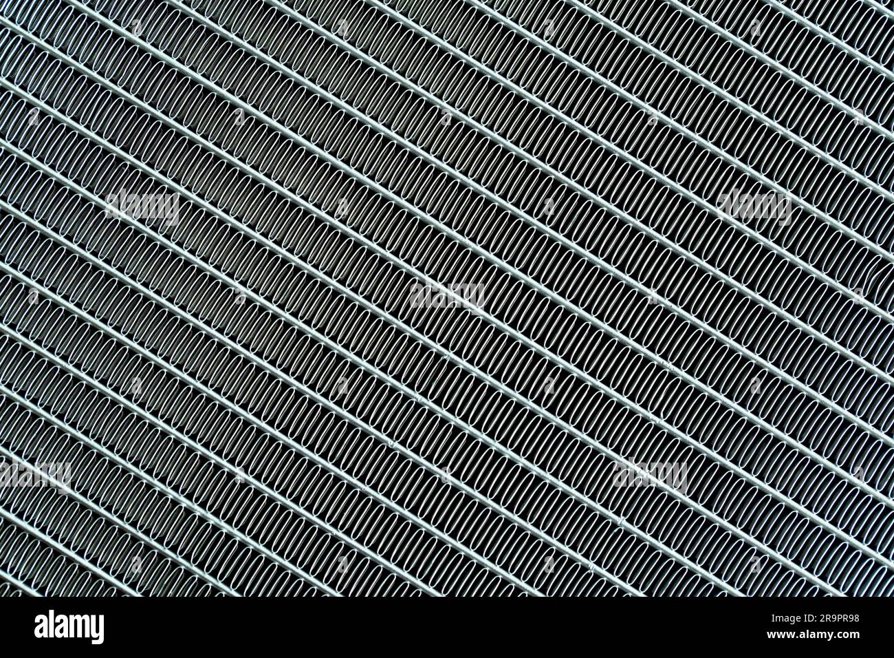 Texture of a honeycomb of an automotive aluminum car cooling radiator ...