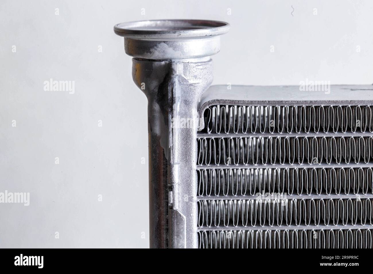 New car radiator car stove on a white background Stock Photo - Alamy