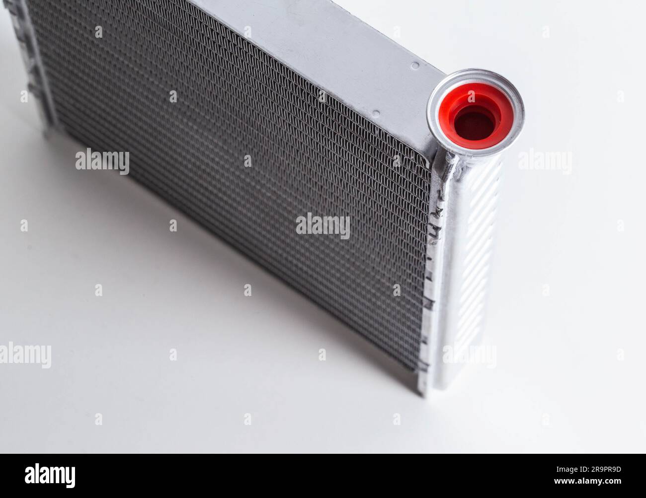 New car radiator car stove on a white background Stock Photo - Alamy