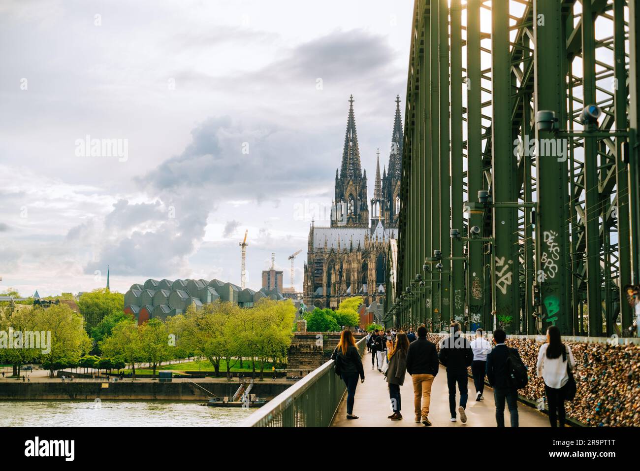 Cologne (Koln) in North Rhine Westphalia region of Germany, surprising ...