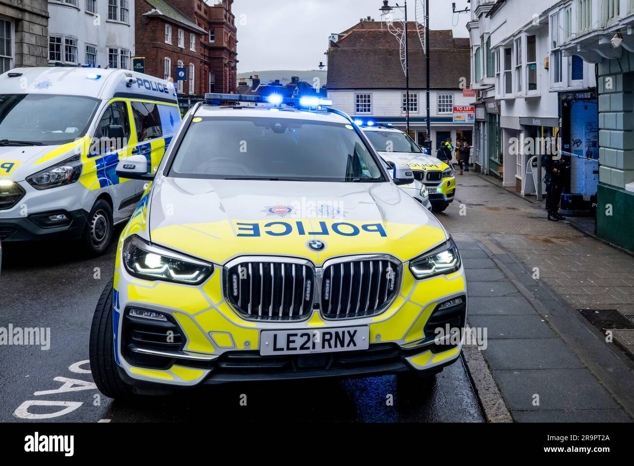 Armed Police Units Respond To An Incident At The White Hart Hotel In ...