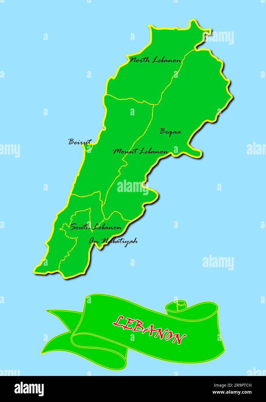 Maps of lebanon hi-res stock photography and images - Alamy