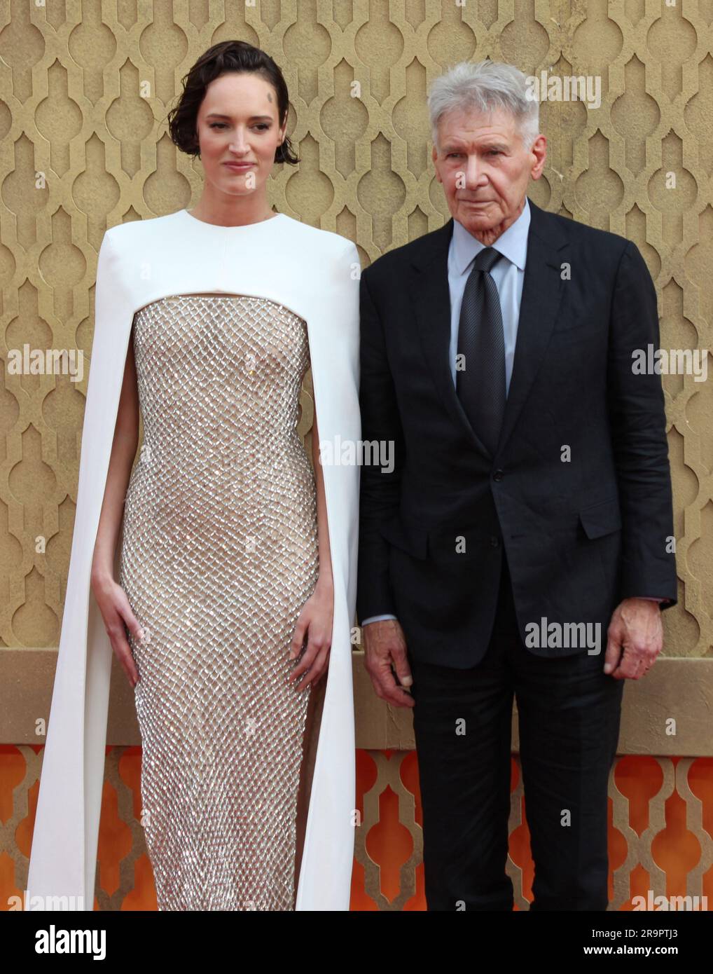 London, UK. Phoebe Waller-Bridge and Harrison Ford at Indiana Jones and ...
