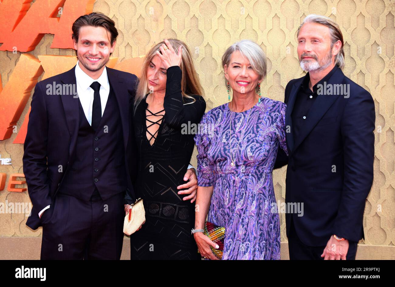 London, UK. Mads Mikkelsen (right) and Hanne Jacobsen and guests at ...