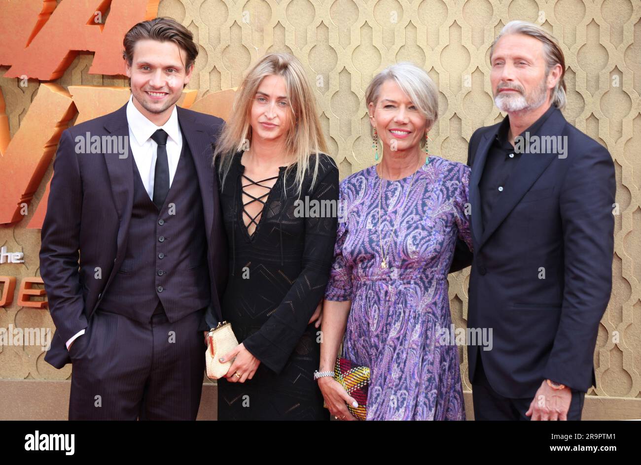 London, UK. Mads Mikkelsen (right) and Hanne Jacobsen and guests at ...