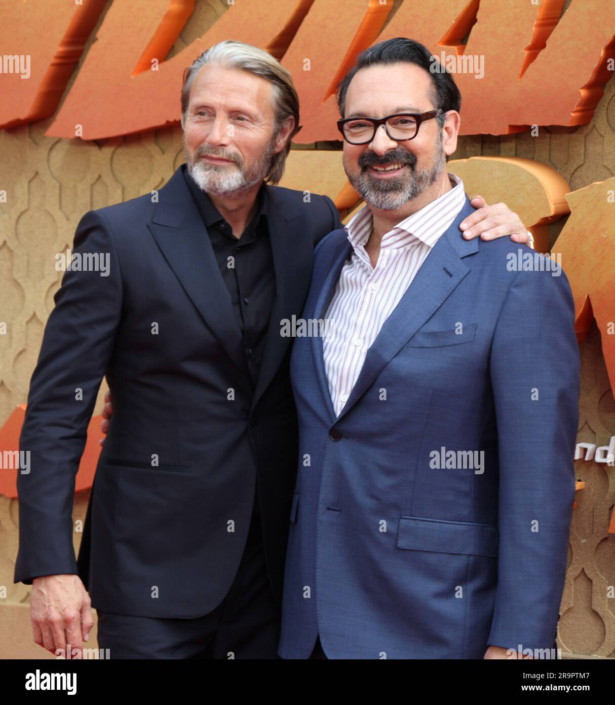 London, UK. Mads Mikkelsen and James Mangold at Indiana Jones and the ...