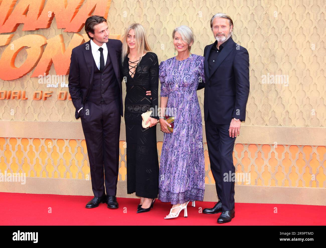London, UK. Mads Mikkelsen (right) and Hanne Jacobsen and guests at ...