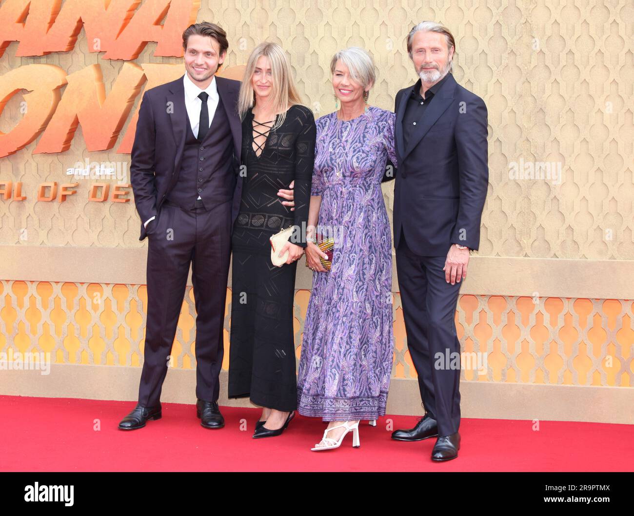 London, UK. Mads Mikkelsen (right) and Hanne Jacobsen and guests at ...