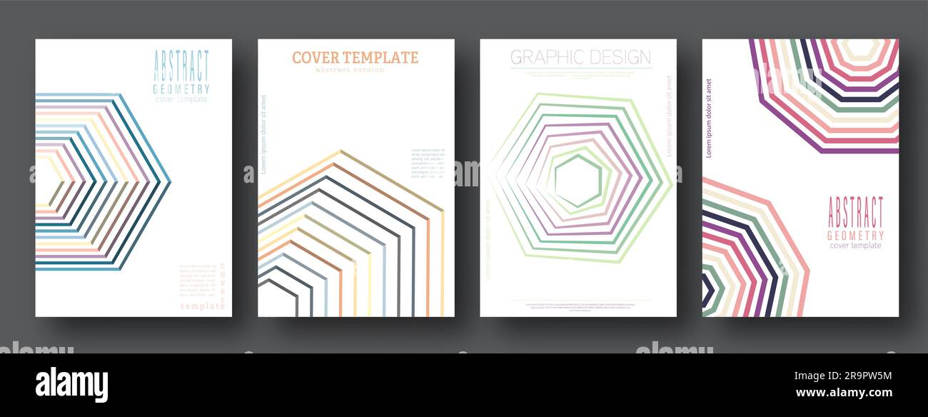 Creative layout of the cover design, poster, brochure, book. A set of ...