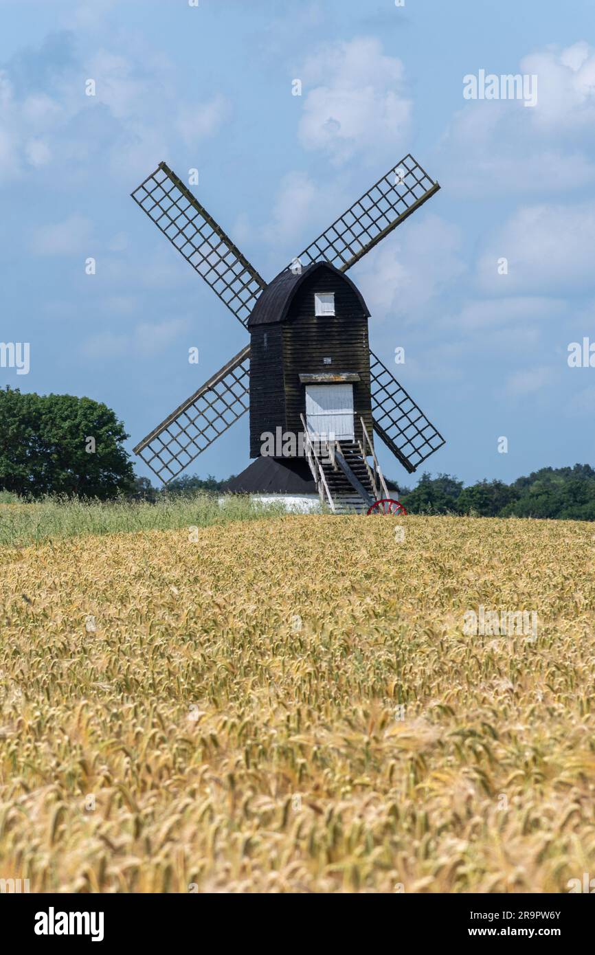 Pitstone Windmill in Buckinghamshire, England, UK, a historic landmark ...