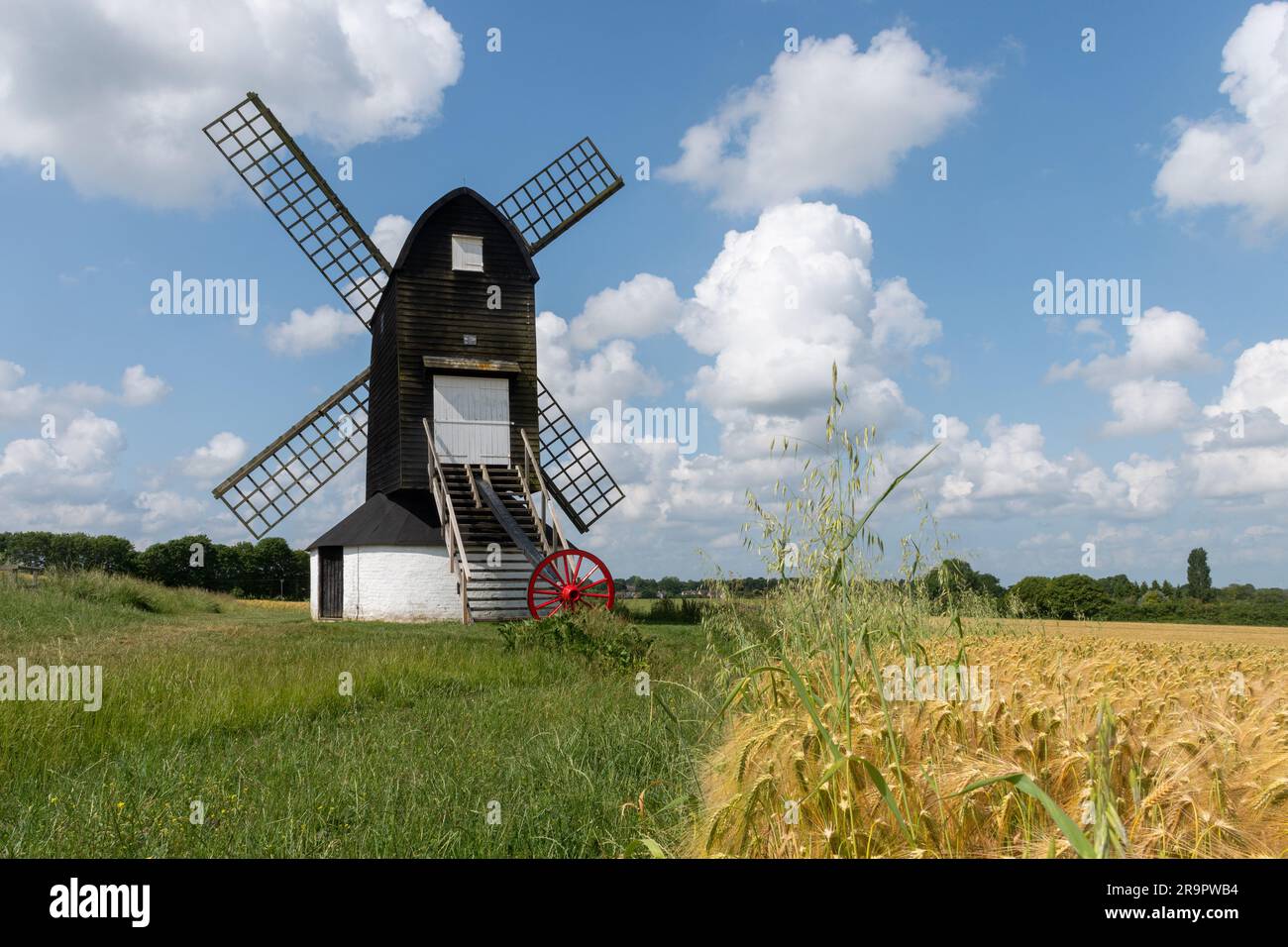 Pitstone Windmill in Buckinghamshire, England, UK, a historic landmark ...