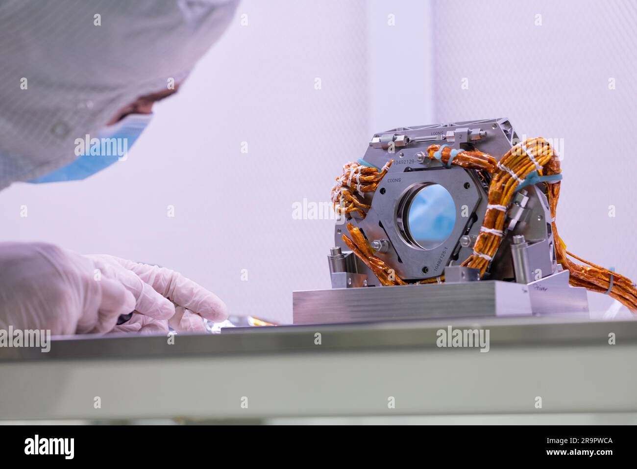 Roman Coronagraph Fast Steering Mirror. An engineer at NASA's Jet ...