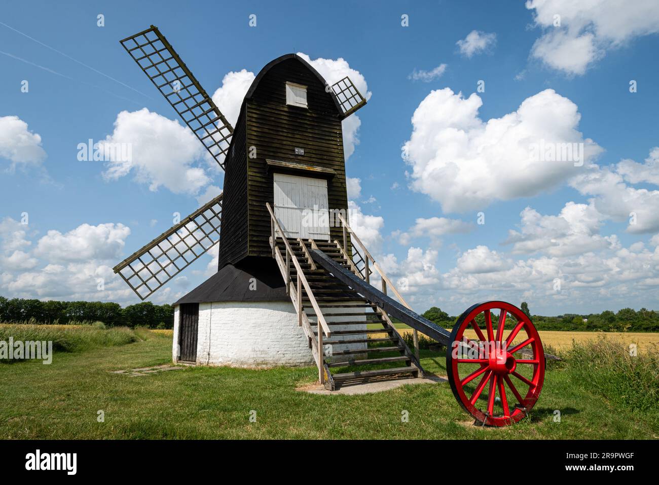 Pitstone Windmill in Buckinghamshire, England, UK, a historic landmark ...