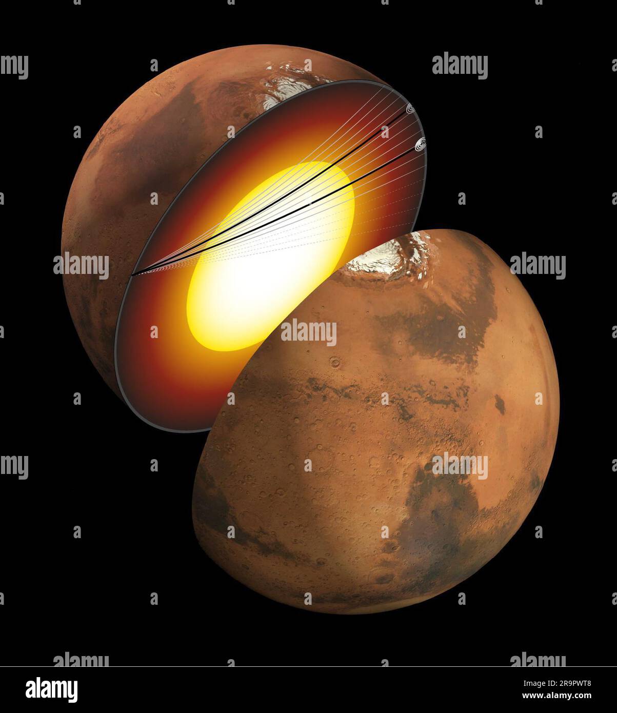 InSight Detects Quakes That Entered Martian Core (Artist's Concept ...