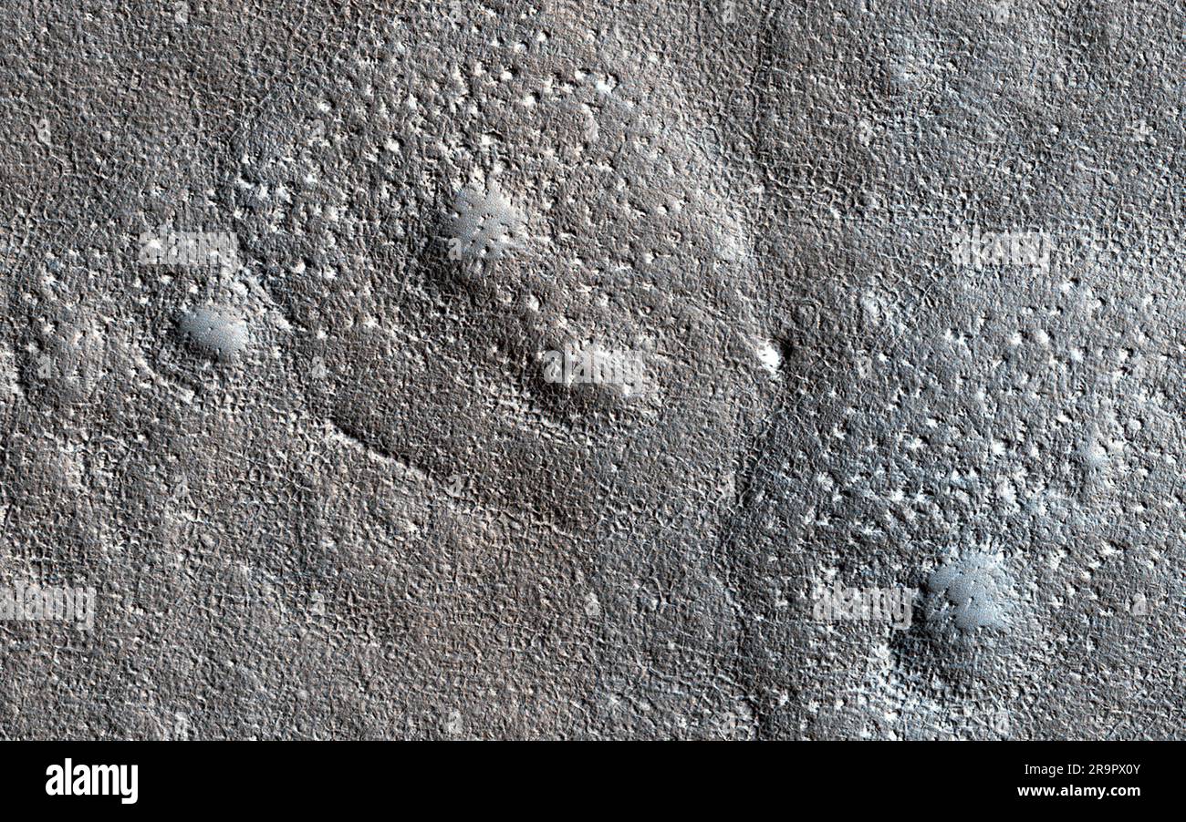 Bumpy, Expanded Craters. Expanded craters on Mars are thought to occur ...