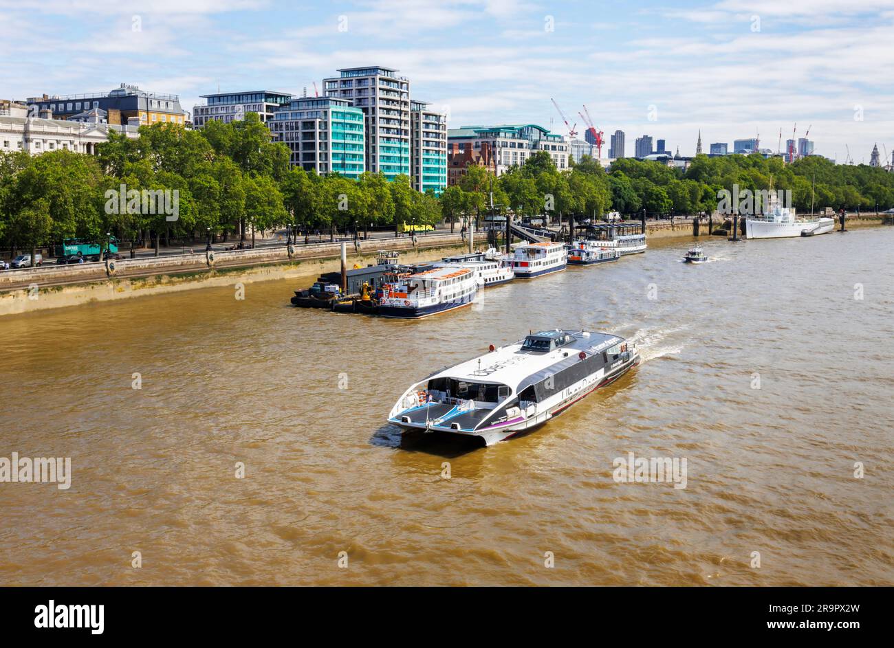 Uber boats thames hi-res stock photography and images - Alamy
