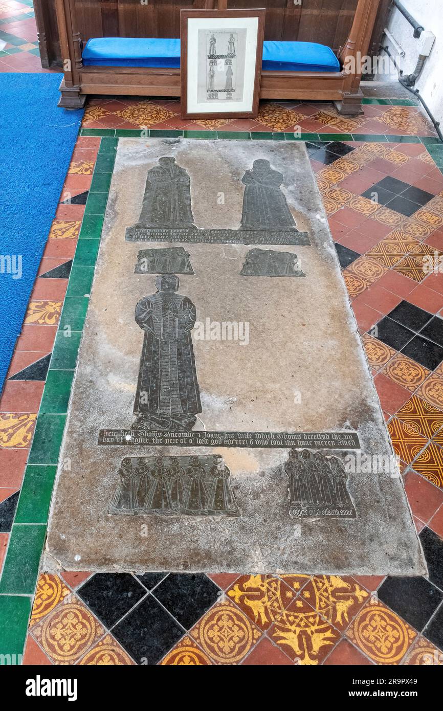 Medieval monumental brasses in the Church of St Mary the Virgin ...