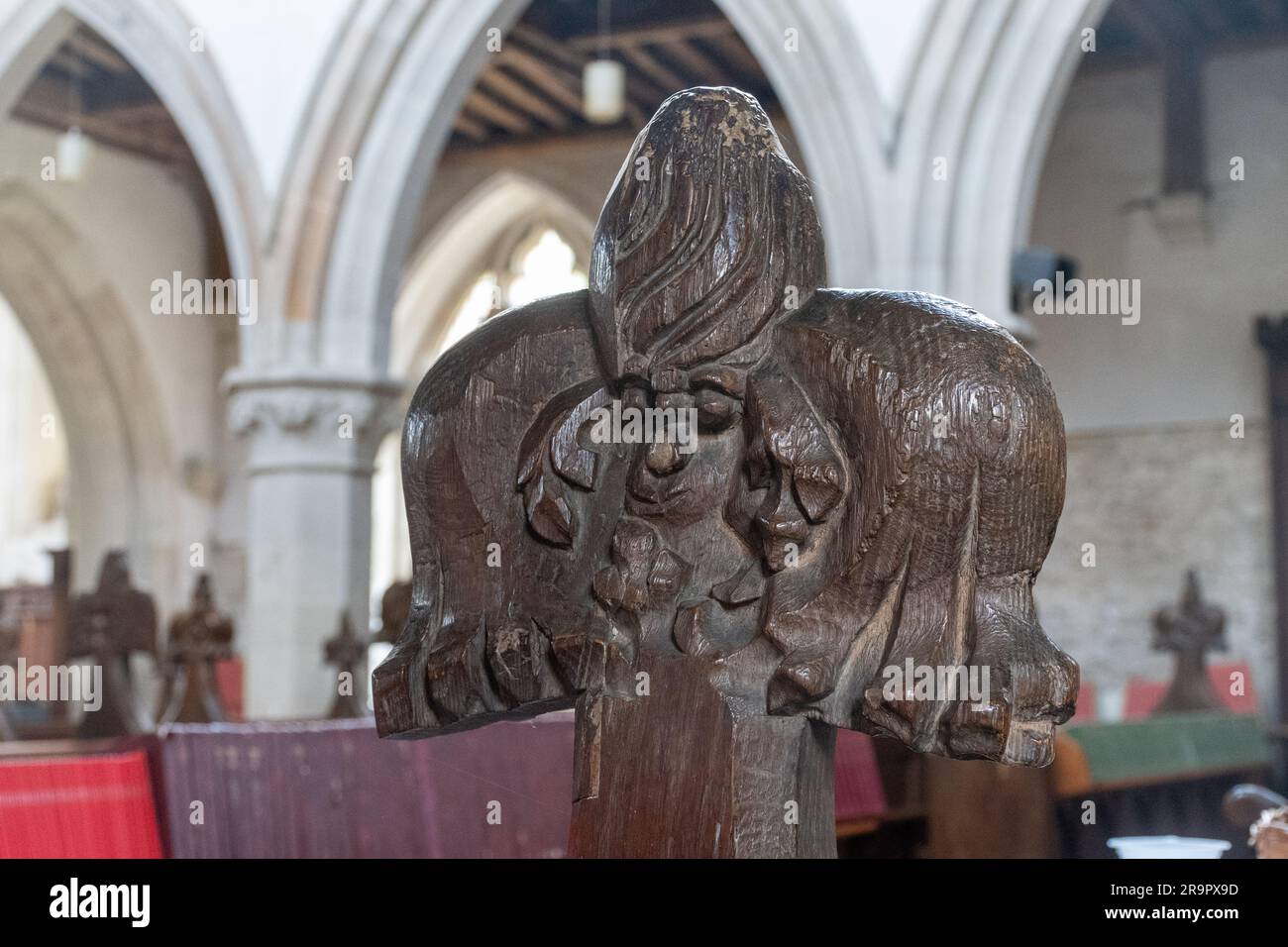 Wooden church pew hi-res stock photography and images - Alamy