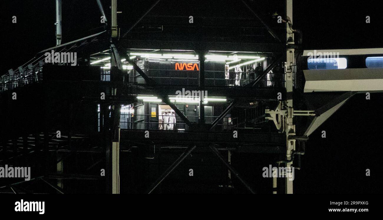 NASA’s SpaceX Crew-6 Launch. NASA astronauts Stephen Bowen and Warren ...