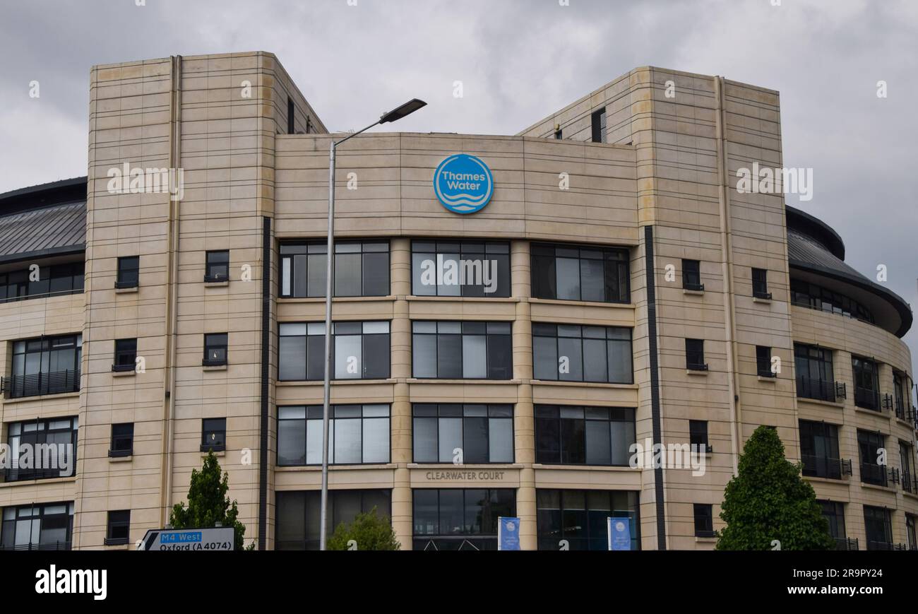 Reading, UK. 28th June 2023. Exterior view of the head office of Thames ...