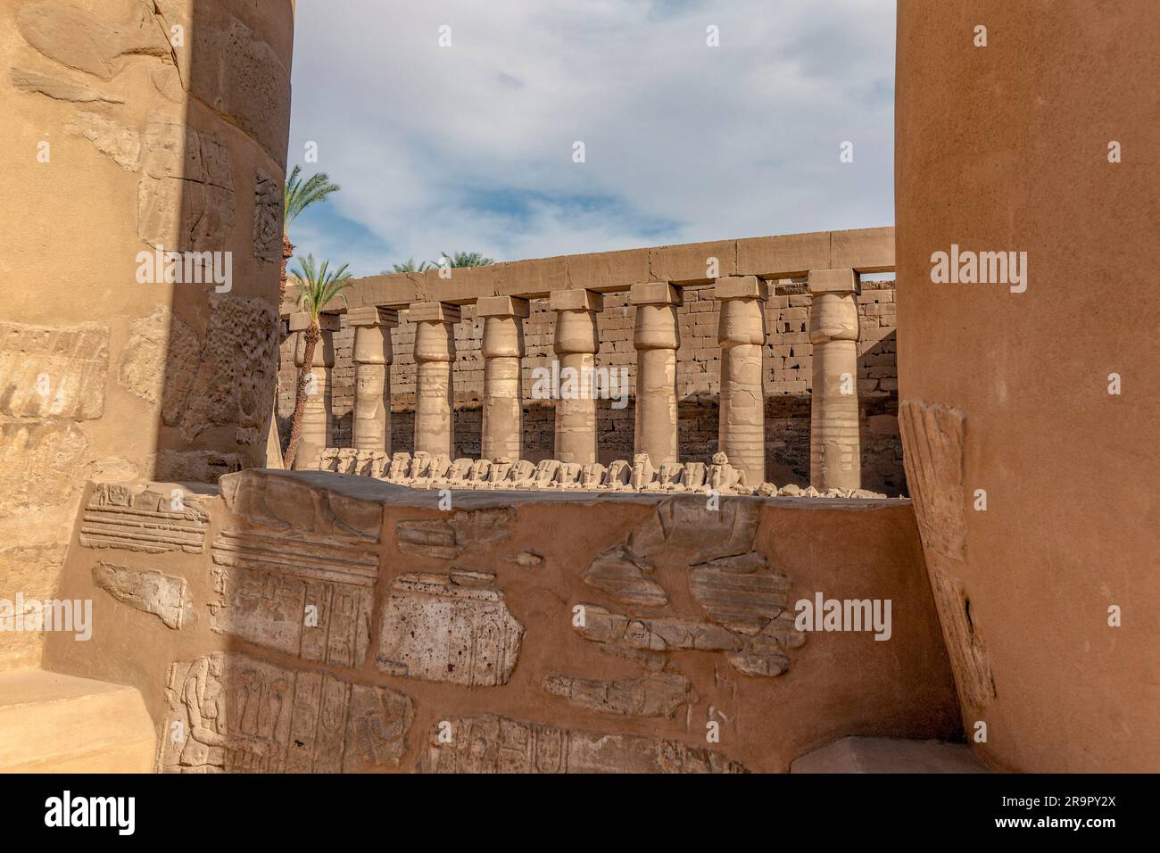 Great Court at Karnak, Luxor Stock Photo - Alamy