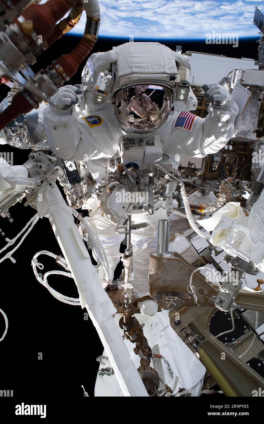 Nicole Mann (NASA), Expedition 68 Flight Engineer, conducted her first ...