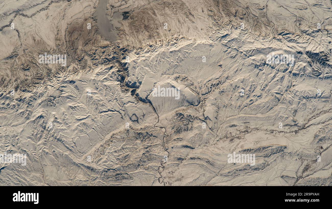 . iss068e030993 (Dec. 17, 2022) - A snow-covered Boysen State Park and ...