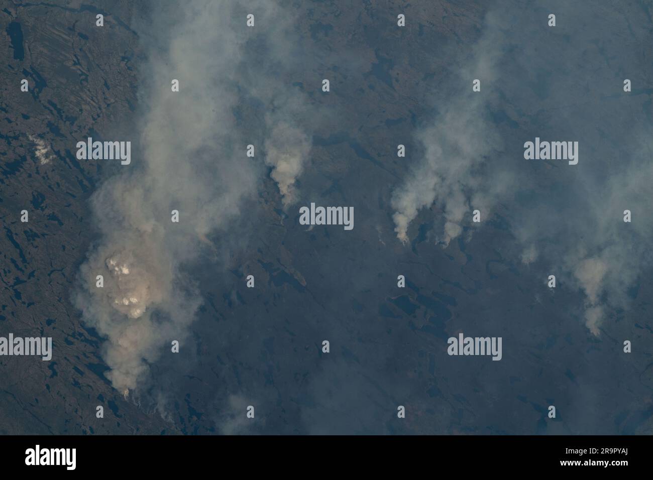 . iss069e020311 (June 12, 2023) - Wildfires in the Canadian province of ...