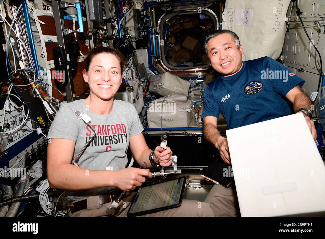 . iss068e054592 (Feb. 13, 2023) - Expedition 68 Flight Engineers Nicole ...