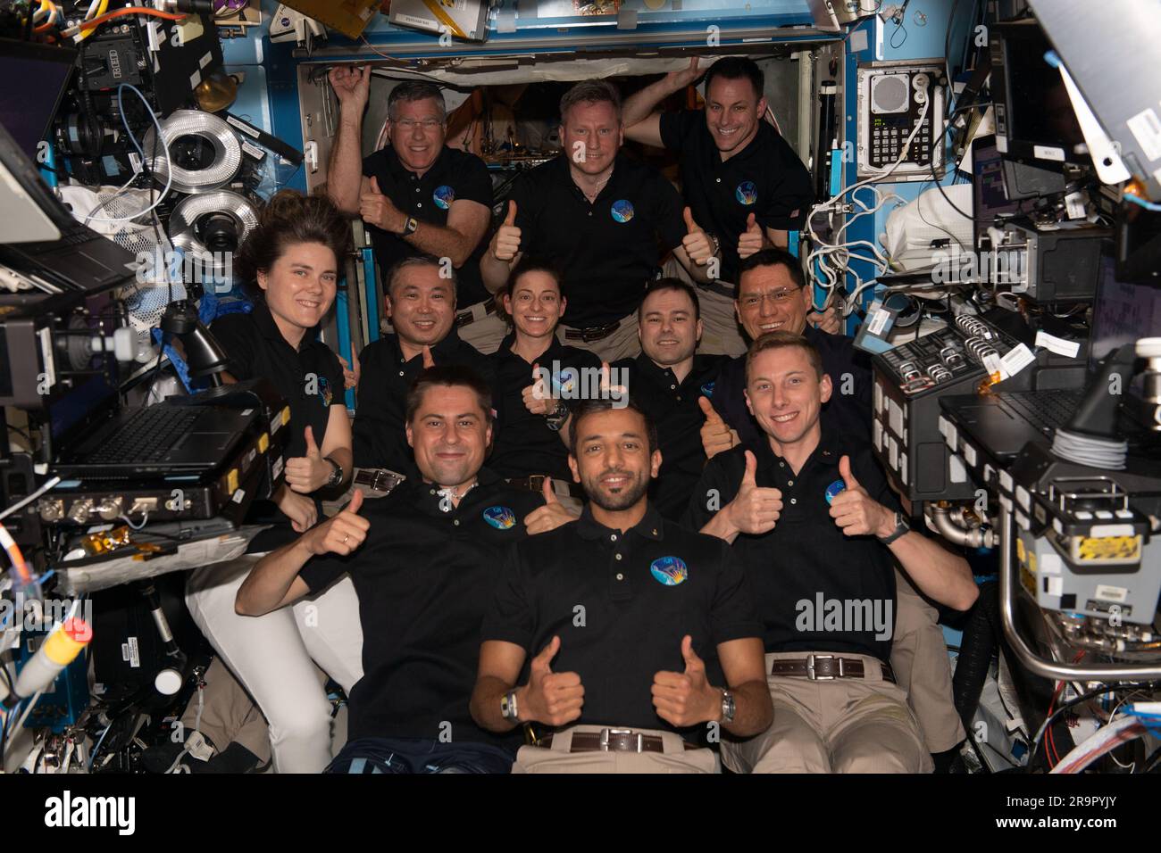 . iss068e069112 (March 6, 2023) - The 11-member crew aboard the ...